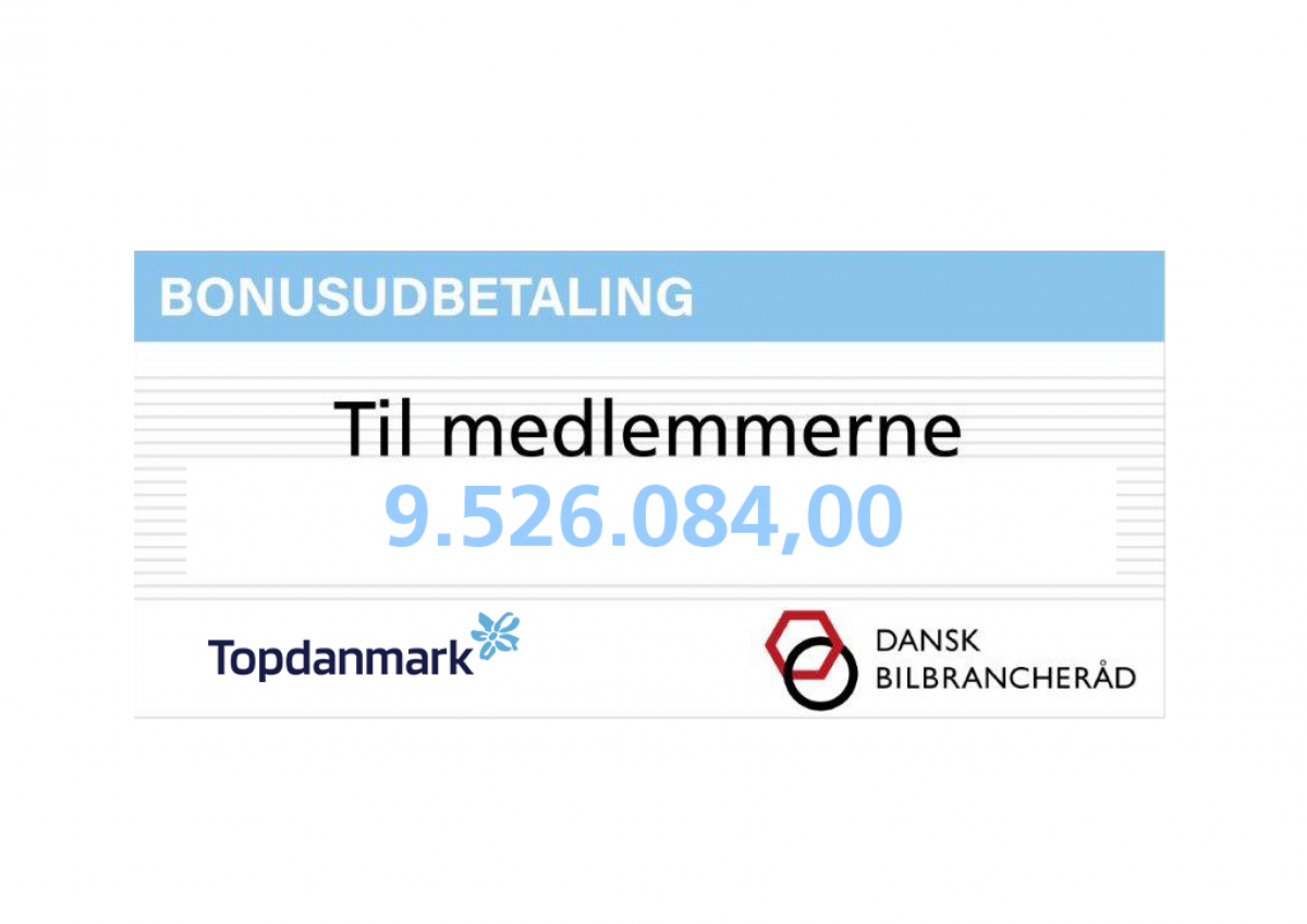 9,5 millioner kroner til jer fra Topdanmark! | Dansk Bilbrancheråd